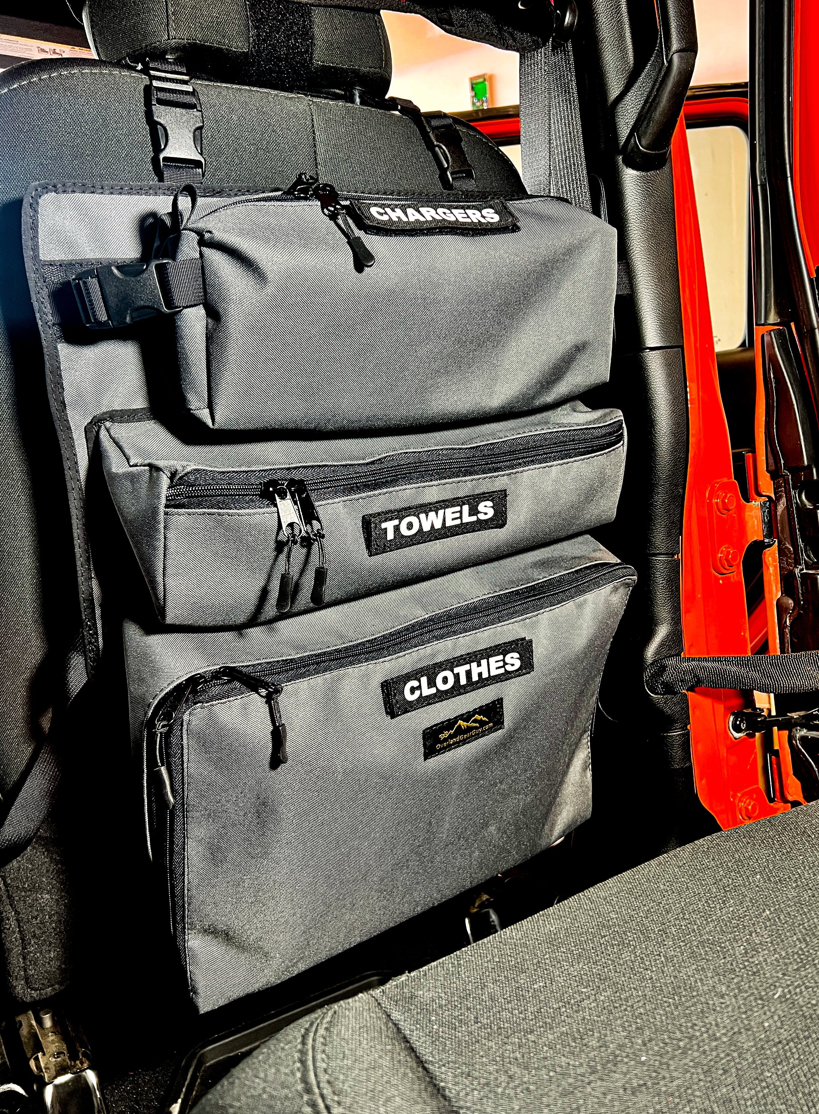 Mercedes Sprinter Seat & Visor Organizers - Overland Gear Guy