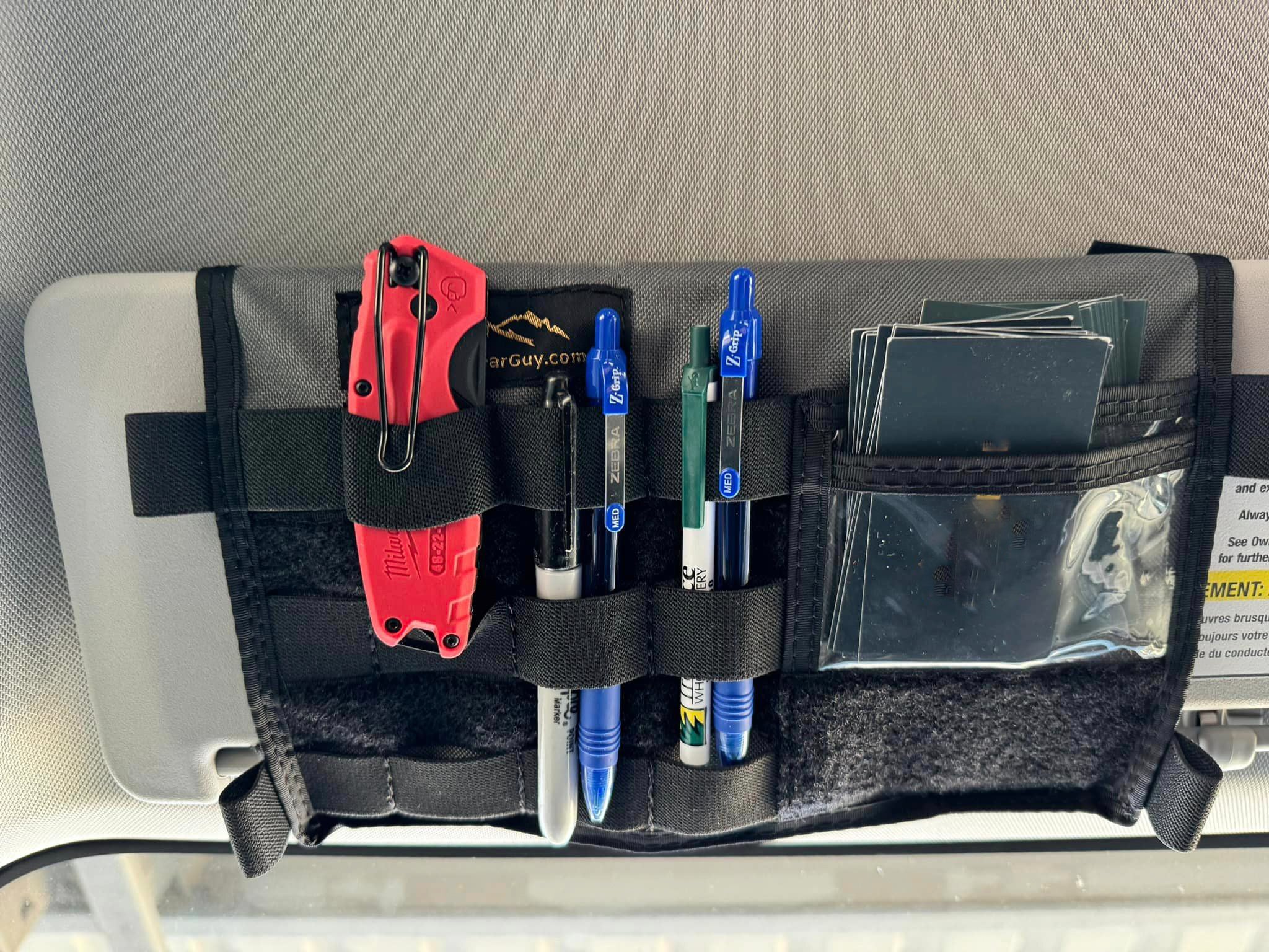 INEOS Grenadier MOLLE Visor Organizer by Overland Gear Guy