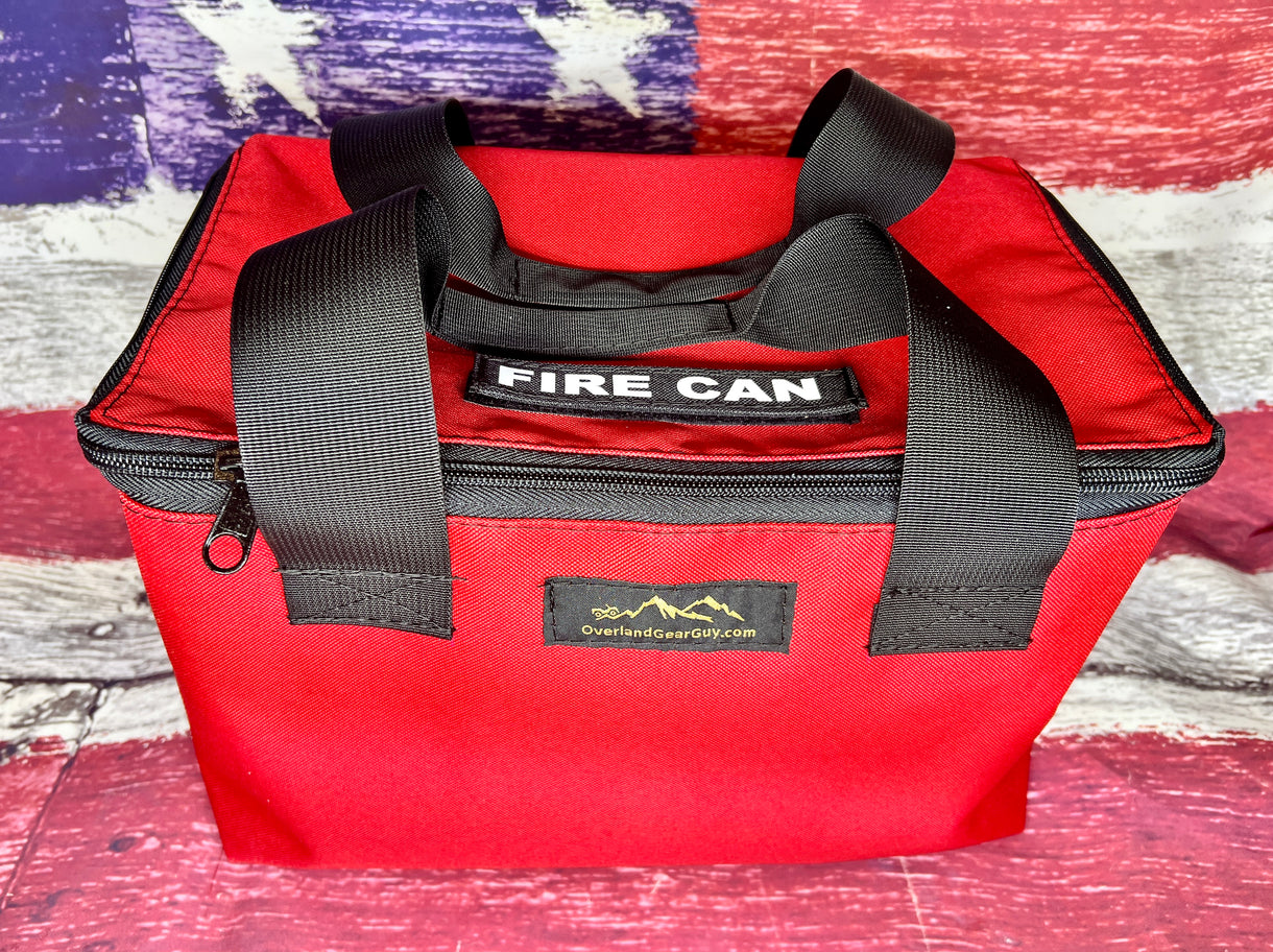 FIRECAN PORTABLE FIRE PIT Carry Bag - IGNIK- Lava Box - Overland Gear Guy
