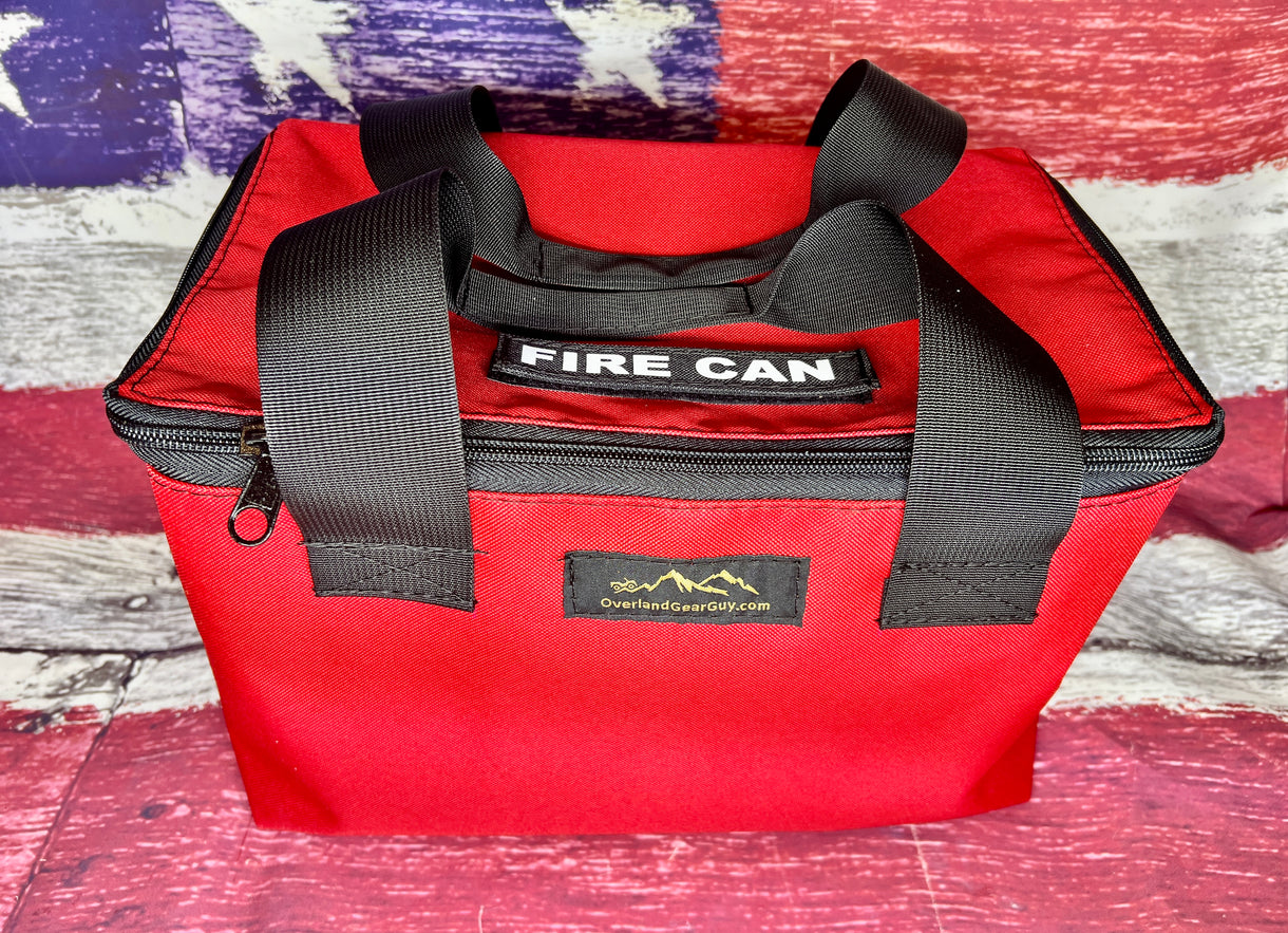 FIRECAN PORTABLE FIRE PIT Carry Bag - IGNIK- Lava Box - Overland Gear Guy