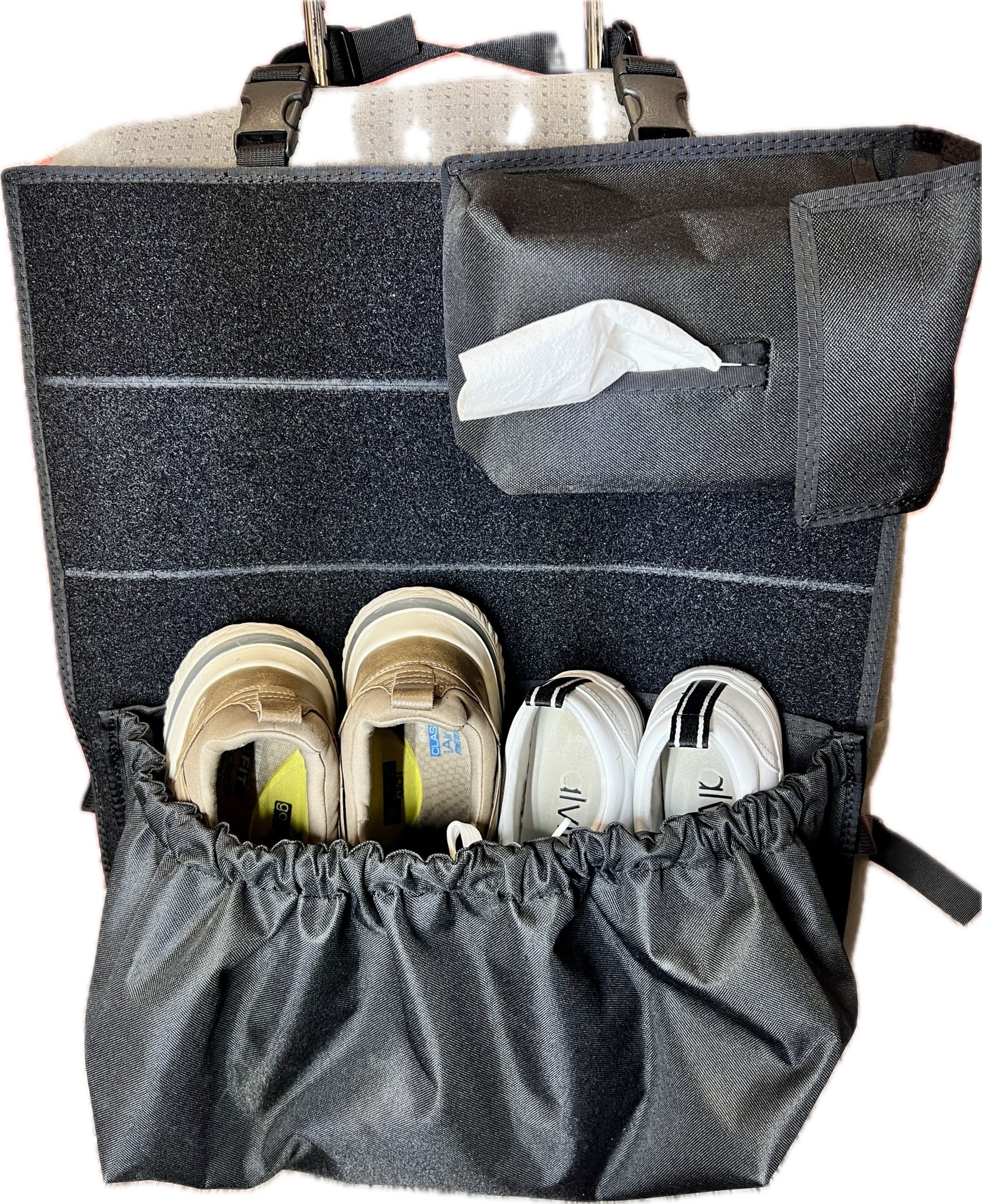 Shoe Organizer Pouch Modular Velcro Pockets – Overland Gear Guy
