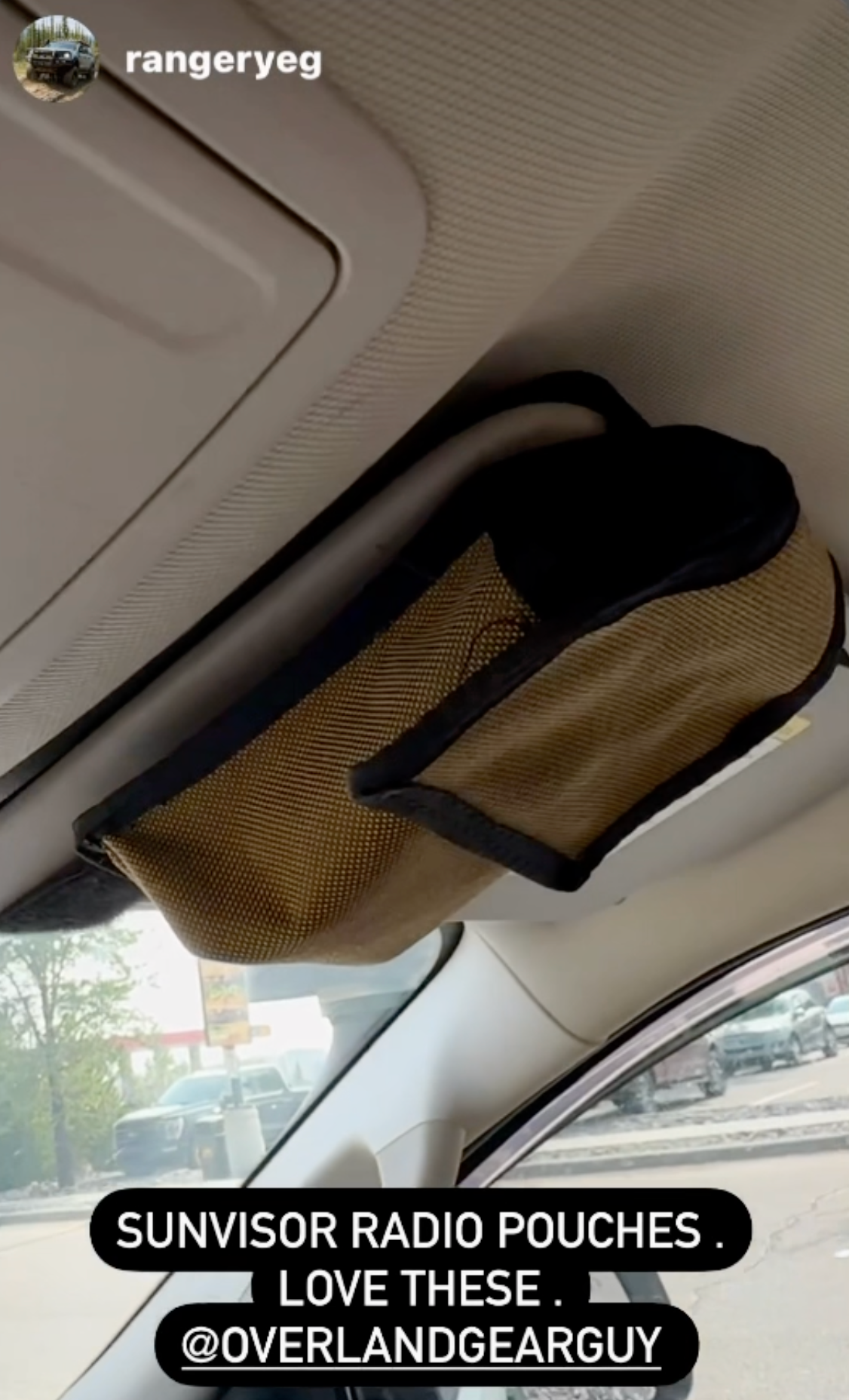 Car Sun Visor Radio Pouch - Two Way Radio Pocket for Car - Overland ...