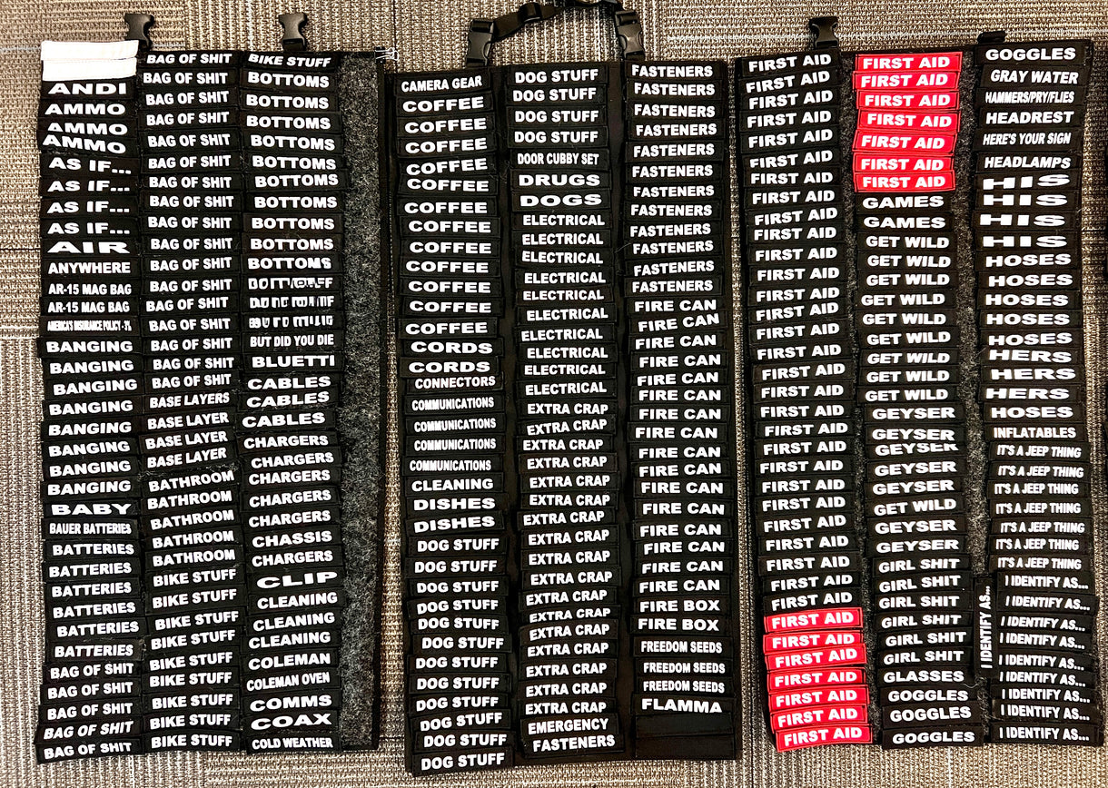 Custom Velcro Name Tags - Overland Gear Guy