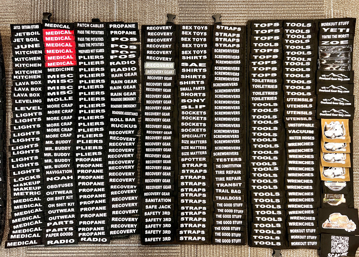 Custom Velcro Name Tags - Overland Gear Guy