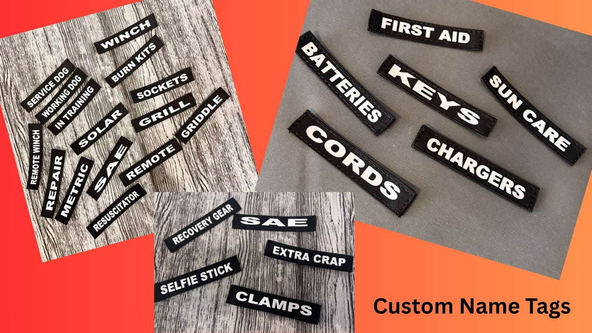 Custom Velcro Name Tags - Overland Gear Guy