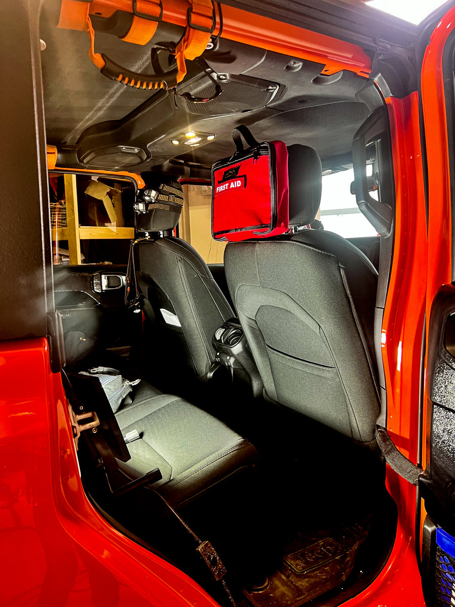 First Aid Kit Headrest Pouch - Vehicle First Aid Kit by Overland Gear Guy