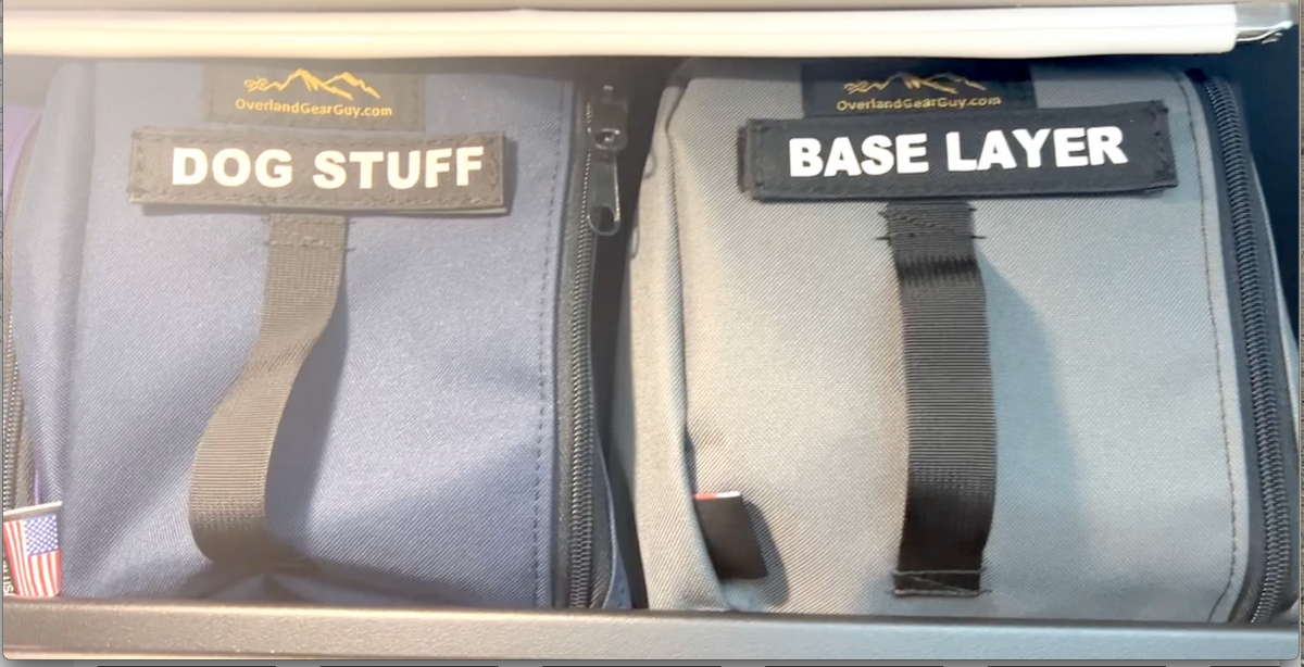 Headliner Shelf Storage Divider Bags 7" for Jayco - Entegra – Overland ...