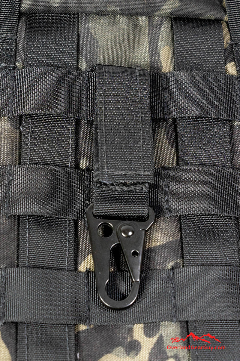 1" HK Clip Hook with Velcro, MOLLE clips attachment by Overland Gear Guy