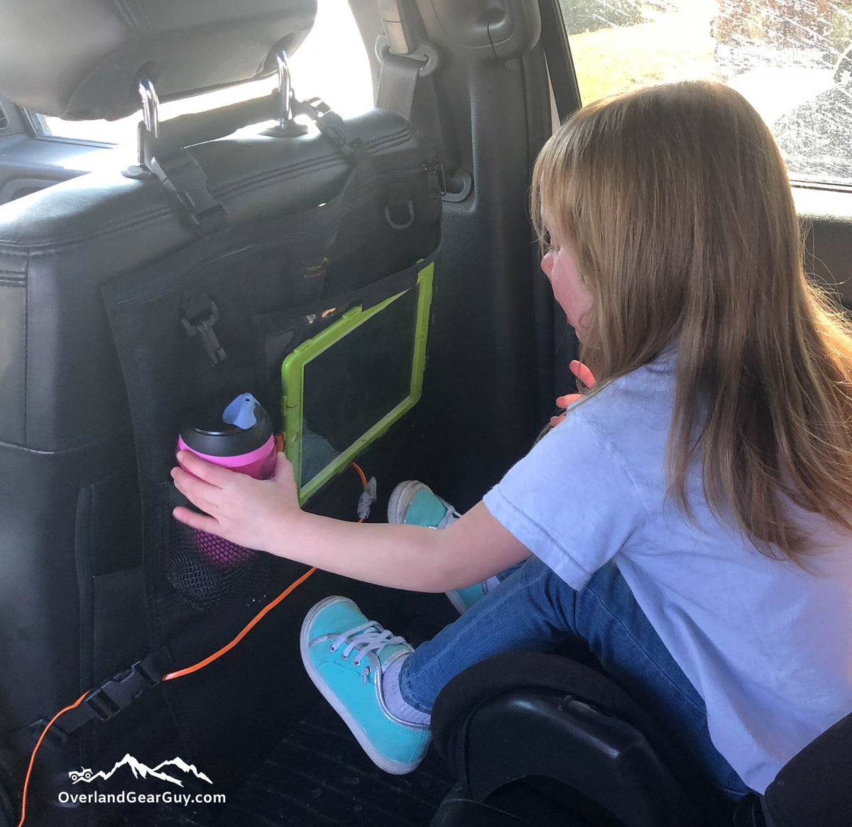 Kid Seat Caddy - Seatback organizer for kids by Overland Gear Guy