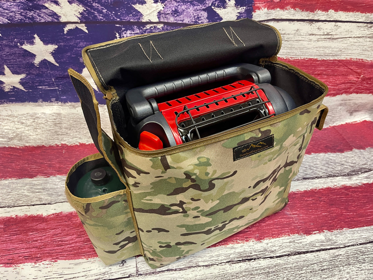 Mr Buddy Heater Bag II w/bottle pouches – Overland Gear Guy