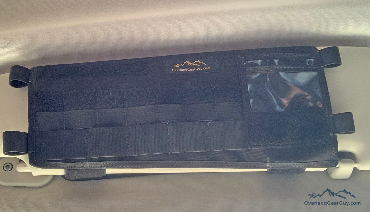 ProMaster Van Sun Visor Organizer with Mirror by Overland Gear Guy
