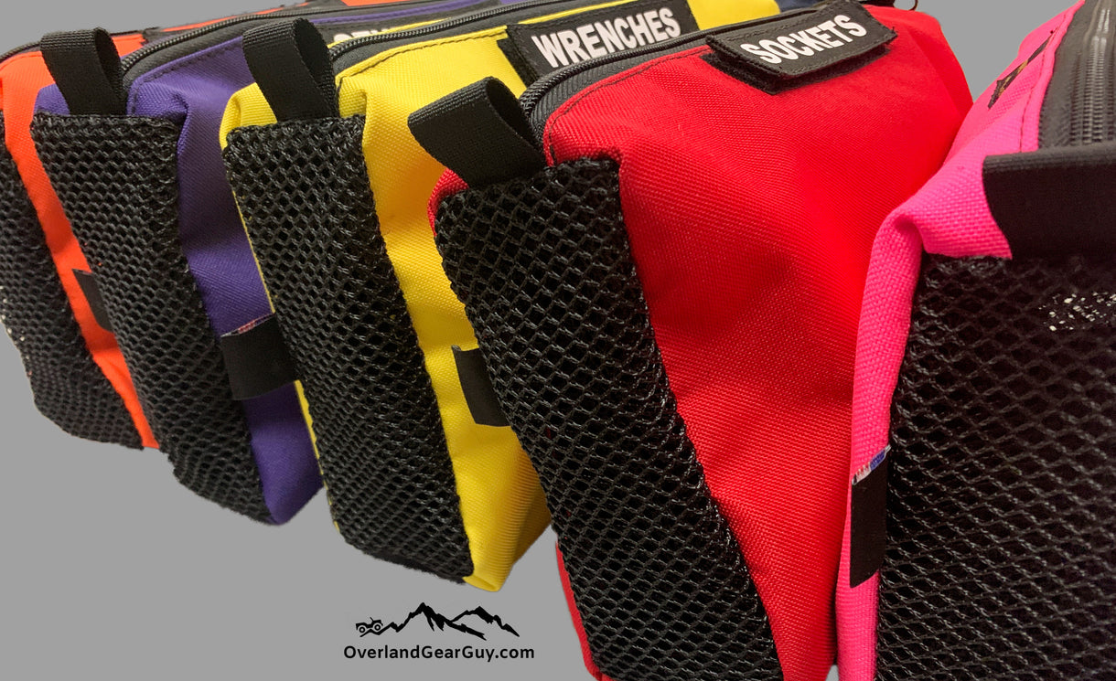 Tool Pouch with mesh ends, Colorful Tool Pouches, Mesh Pouch - Overland ...